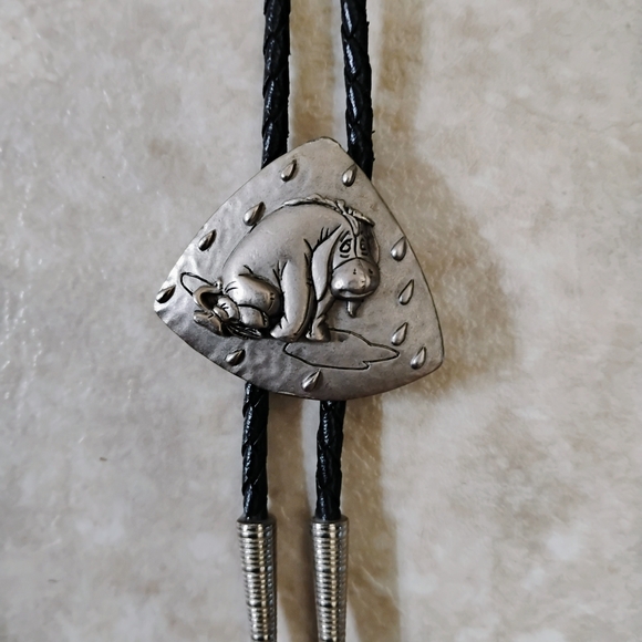 Disney | Accessories | Vintage Disney Eeyore Bolo Tie Friends Raindrop ...